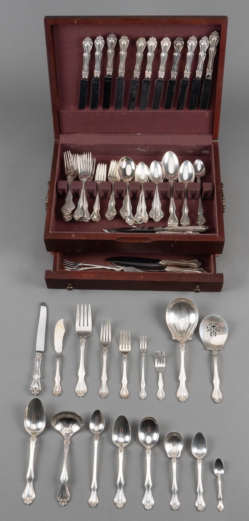 'george And Martha Washington' By Westmoreland Sterling Silver Flatware ...