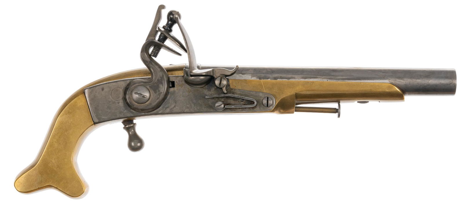 Italian Reproduction Scottish Highland 58 Cal. Flintlock Pistol Auction