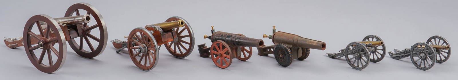 Lot Of 6 Miniature Cannons Firing And Inert Auction