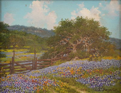 William A. Slaughter (1923 2003), Field Of Bluebonnets