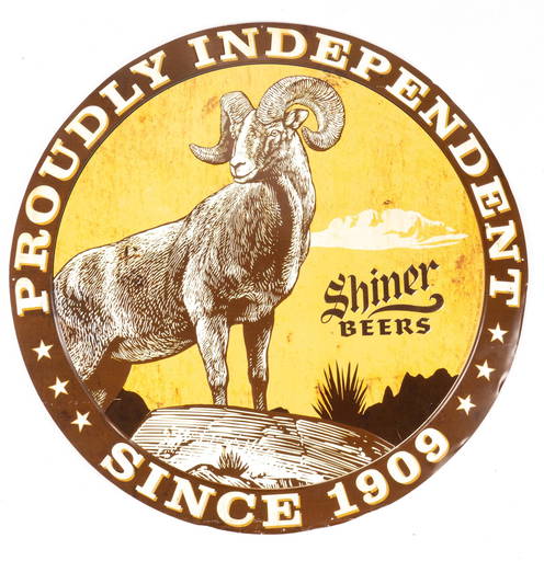 Shiner Beer Advertising Sign