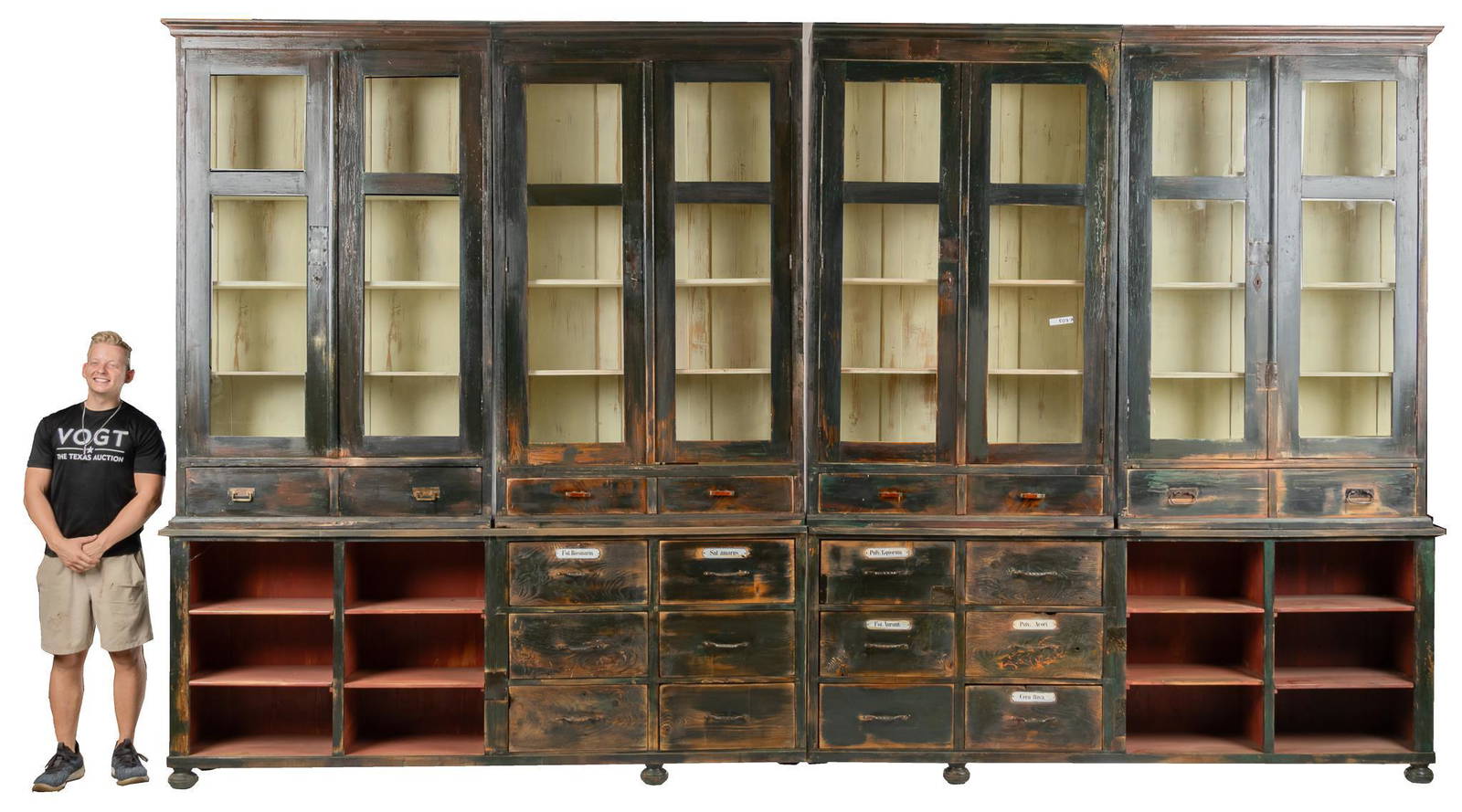 Monumental General Store Display Cabinet Auction