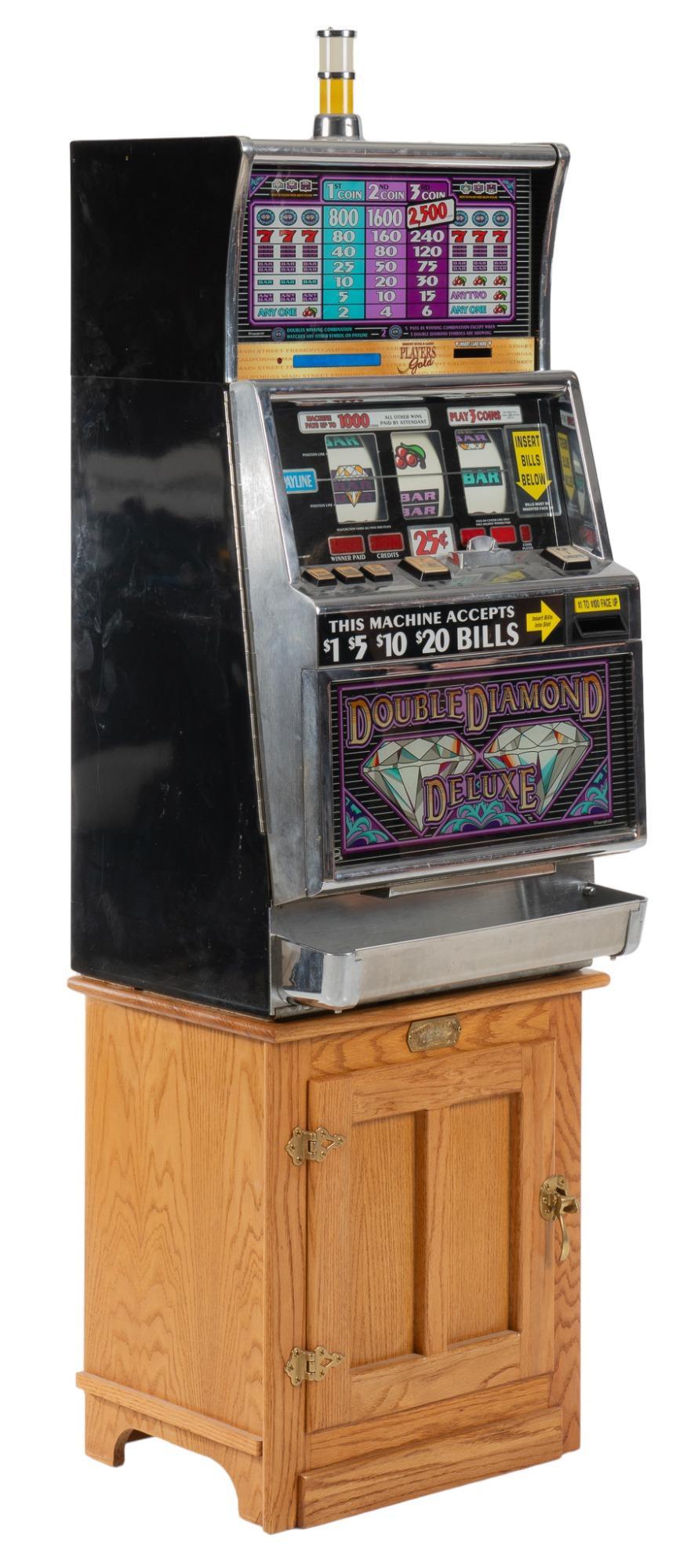 25c Double Diamond Deluxe Coin-op Slot Machine Auction