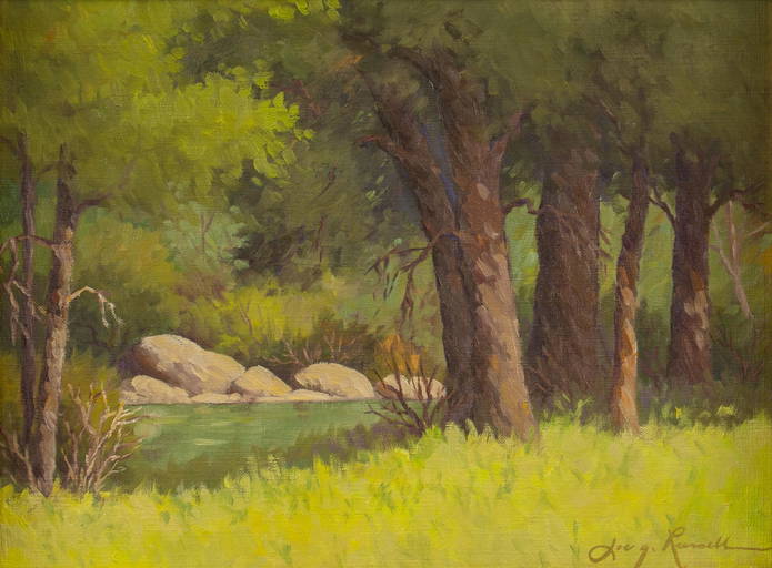 Joe G. Russell, Verdant Hill Country Scene