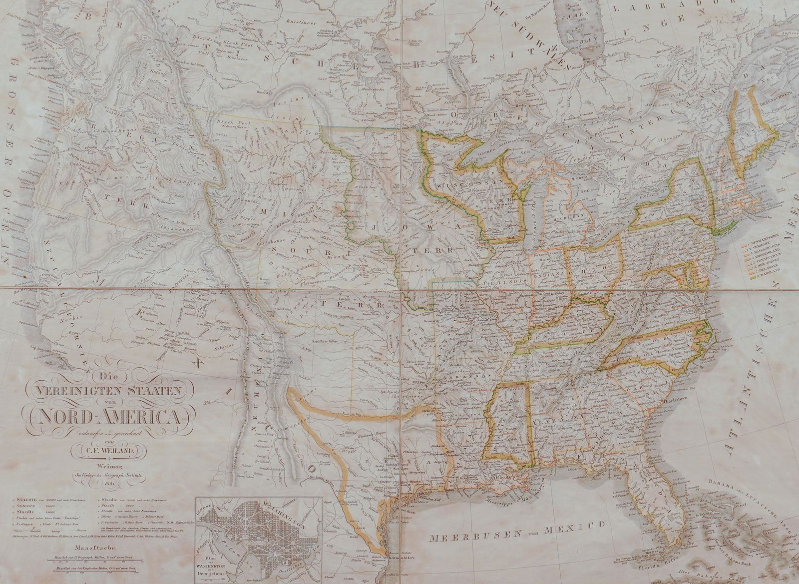 Early German-language Map Of North America Auction