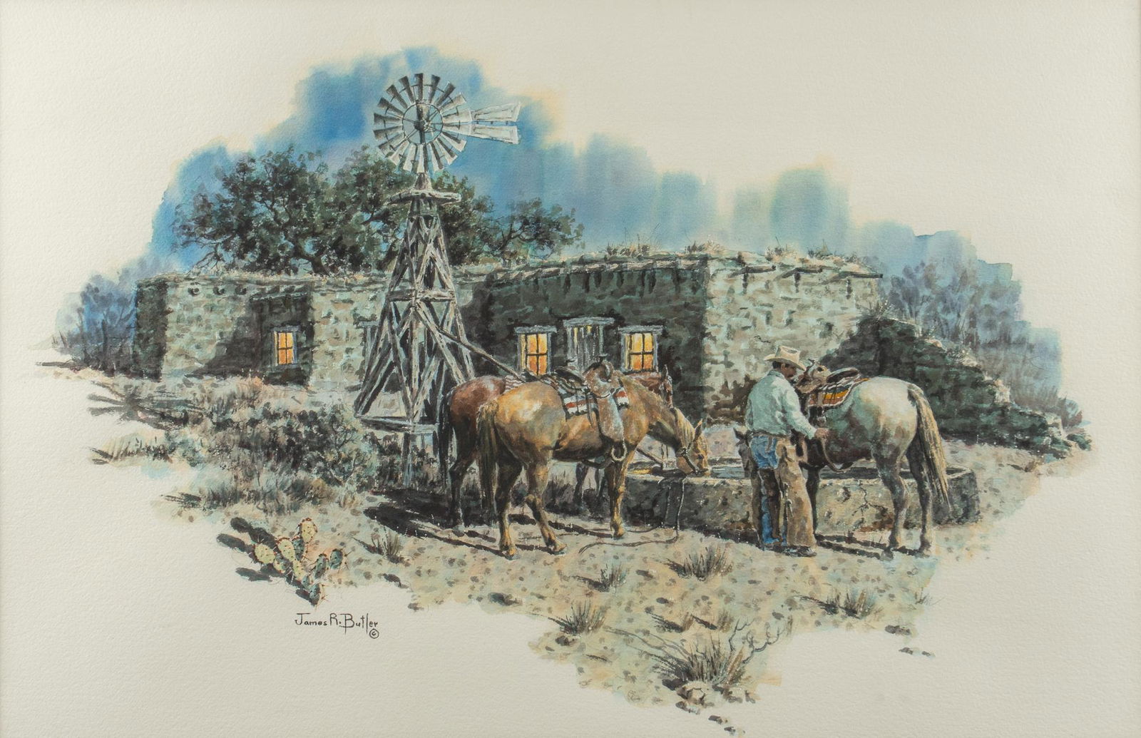 James R. Butler, Western Scene Auction