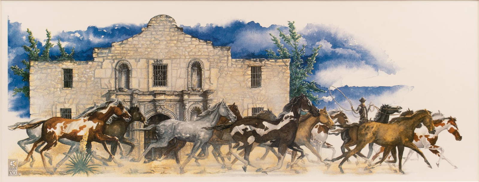Benjamin Knox, "alamo Symbols Of Freedom" Auction