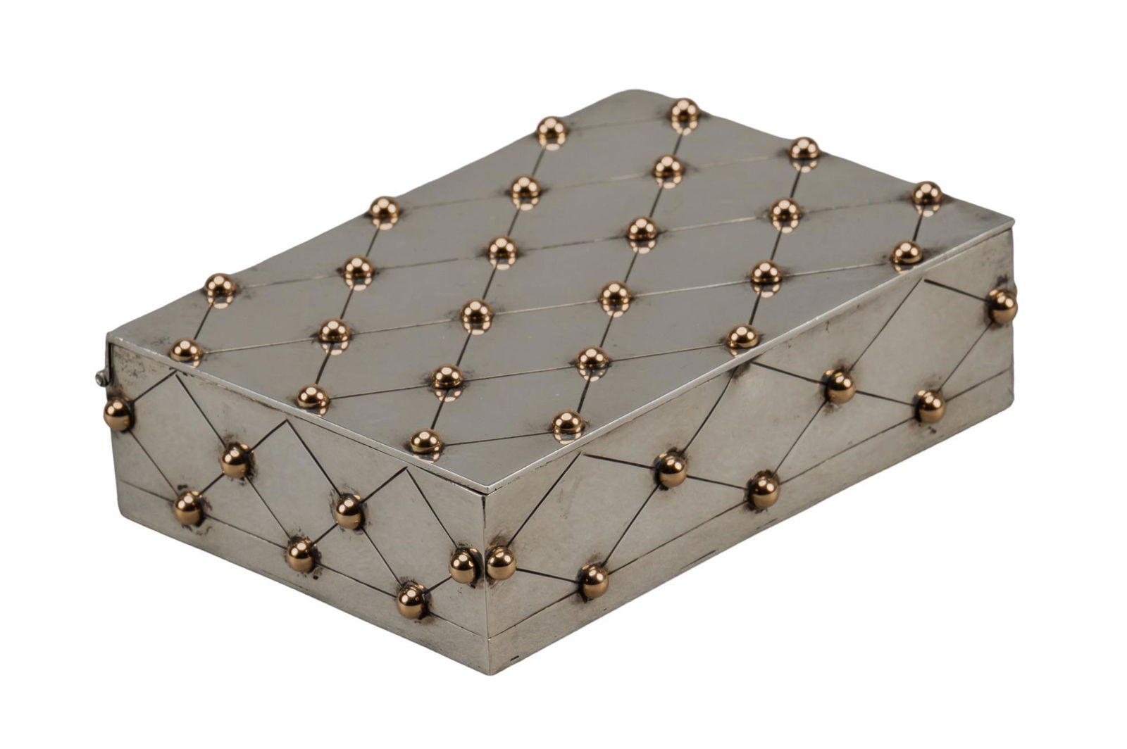 William Spratling, Sterling Silver And Gold Modernist Matrix Box Auction