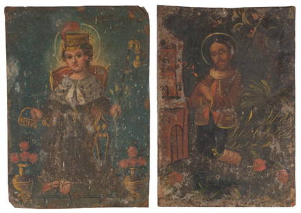 Buy 19th C. Mexican Tin Retablo - Our Lady Of Atocha | Artemis Gallery ...