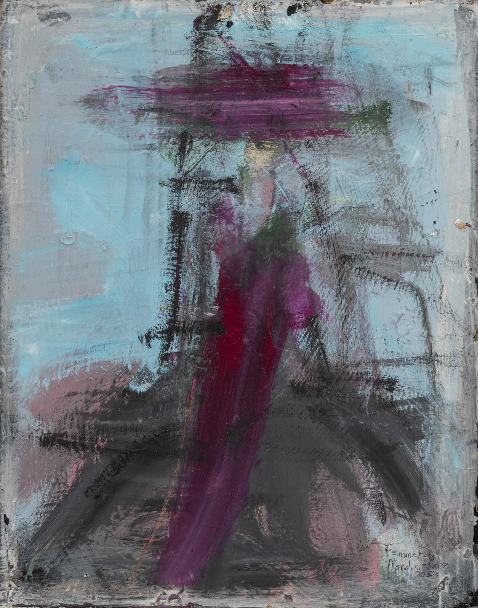 Franco Mondini-ruiz, "femme In A Fuchsia", 2023 Auction