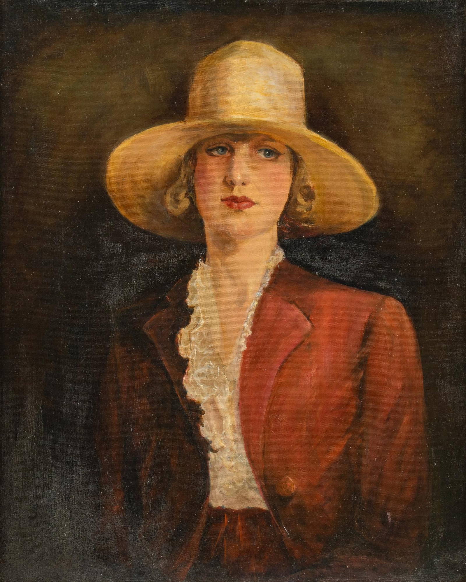 Carl Hoppe, Portrait Of Doris Mable Gish, 1923 Auction