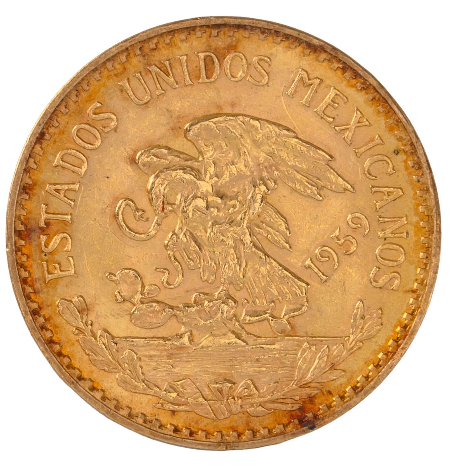 Mexican Gold 20 Pesos Coin Auction