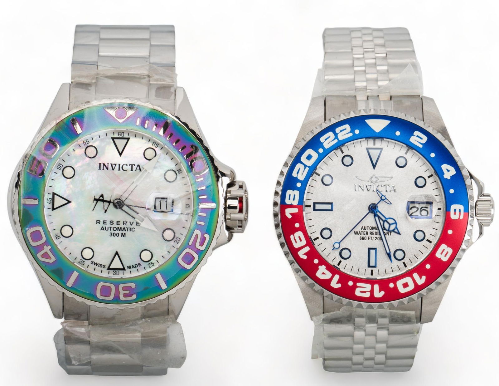 (2) Invicta "reserve Grand Diver" And "pro Diver" Men's Automatic ...