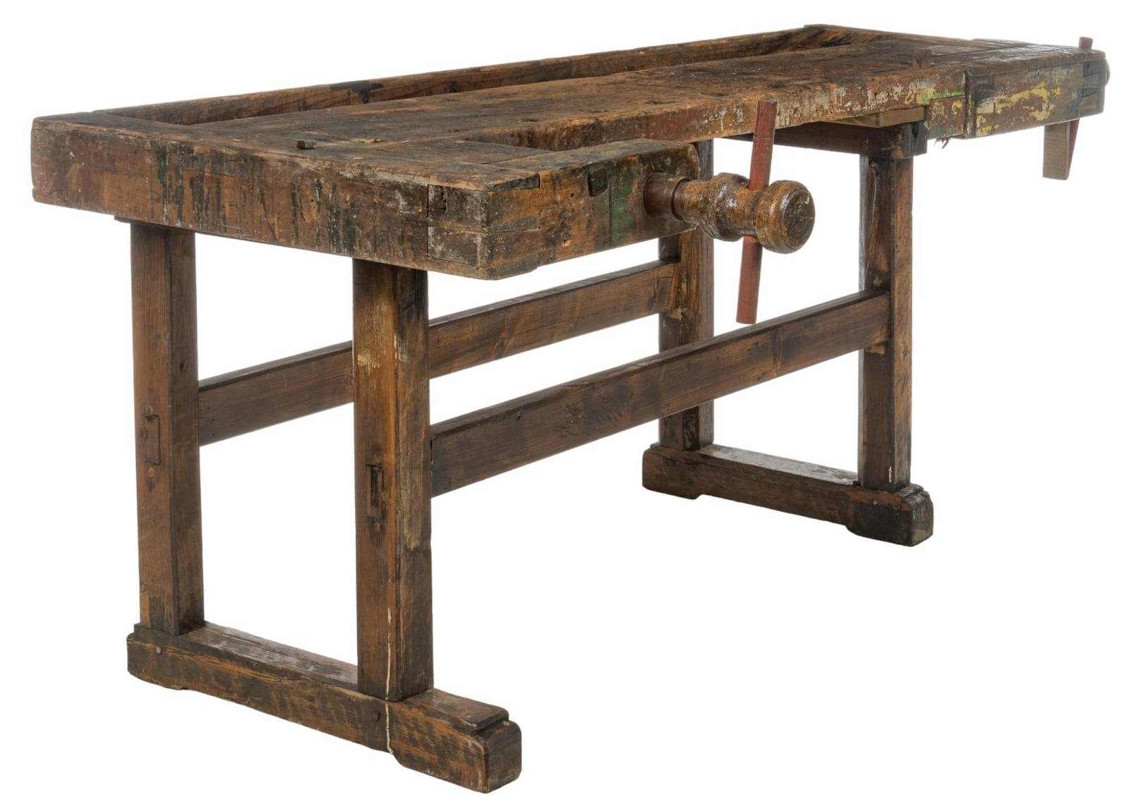 Rustic Carpenter's Work Table Auction