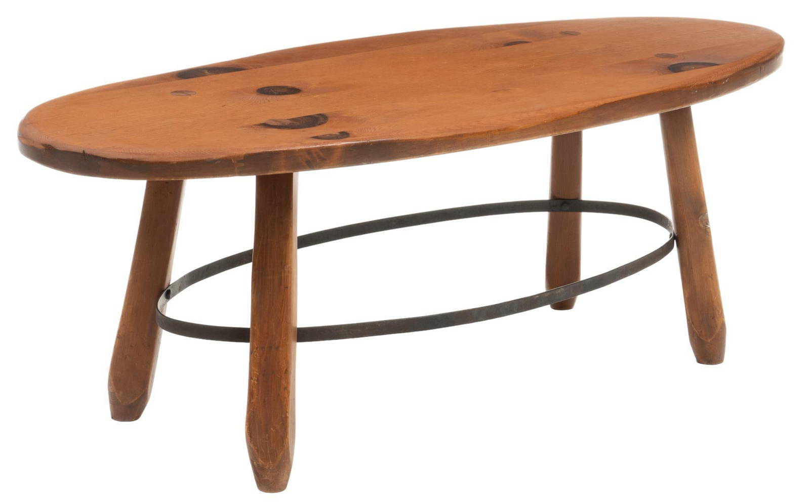 W.r. Dallas (tx) Round Spoke Leg Coffee Table Auction