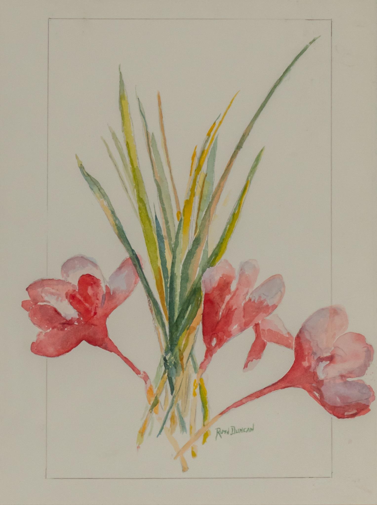 Ruth Duncan, "crocuses" Auction