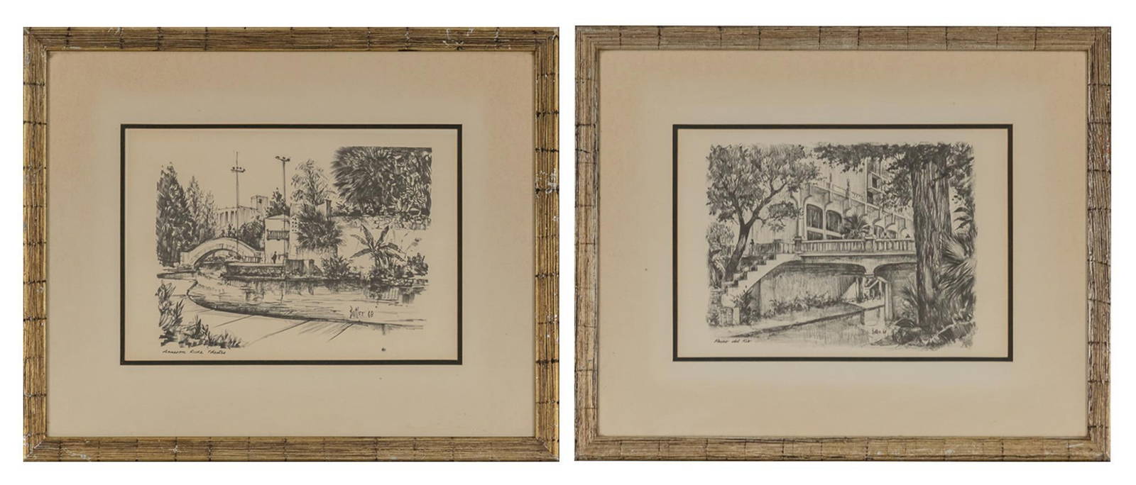 James Butler, (2) San Antonio Lithographs Auction