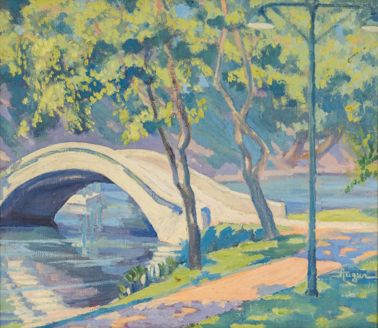 Ruth Augur, Riverwalk Bridge - Oct 07, 2023 | Vogt Auction Texas In Tx