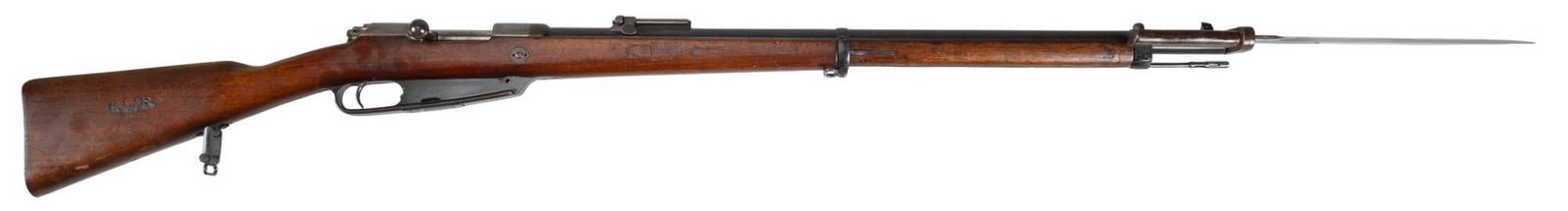 Amberg Gewehr 88 Commission 7.92x57 Mauser Rifle W/ Bayonet Auction