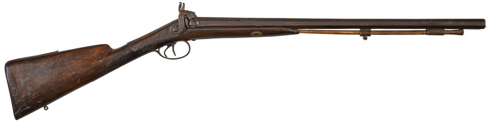 J. Manton & Co. 61 Cal. Sxs Rifle W/ Silver Inlay Auction