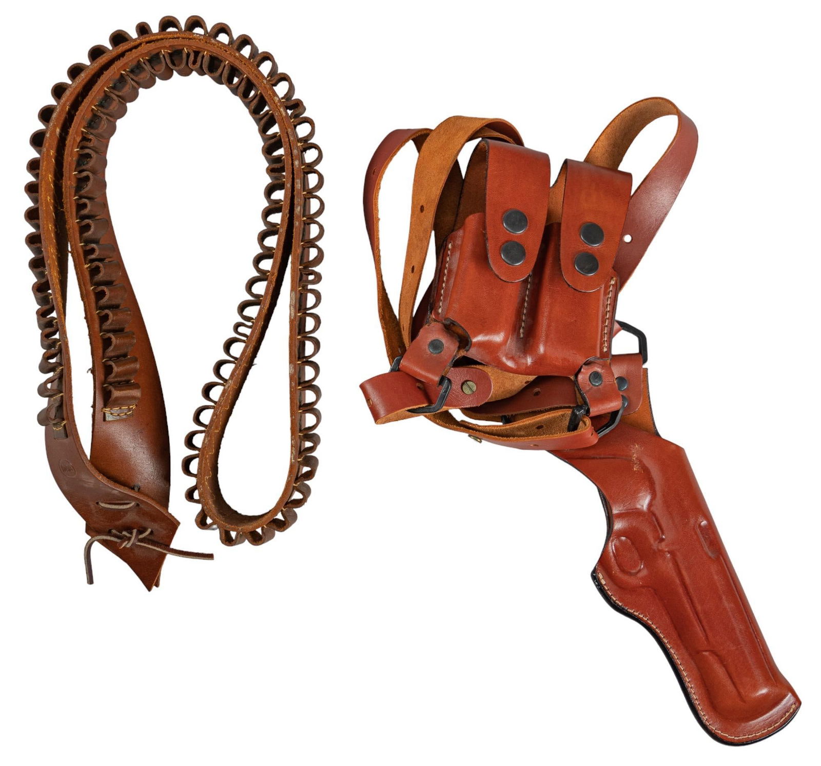 Leather Armadillo 1911 Shoulder Holster & Hunter Bandoleer Auction
