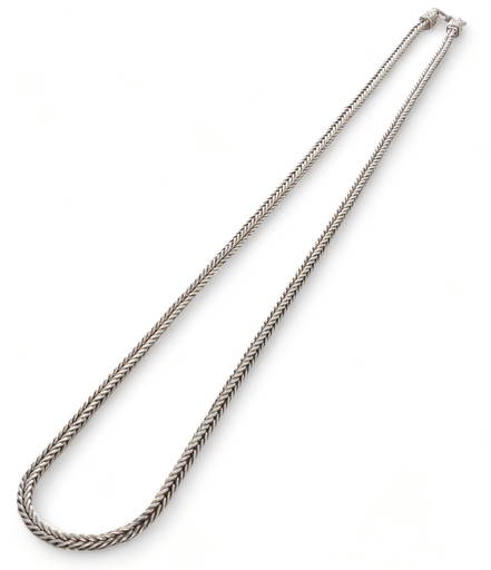 30" Sterling Silver Fox Tail Chain