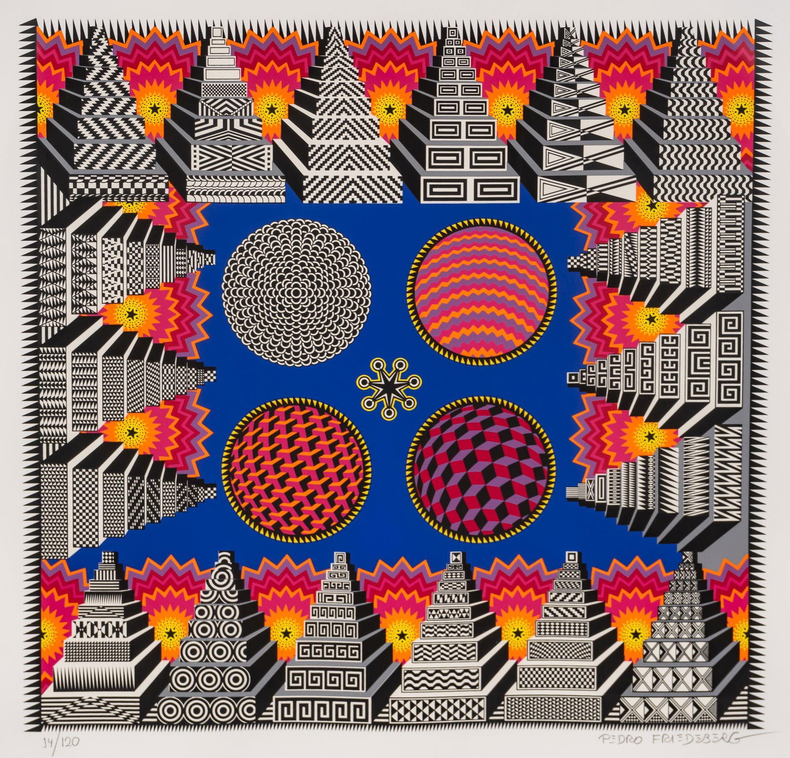 Pedro Friedeberg, Dreams Of Teotihuacan, 14/120 Auction