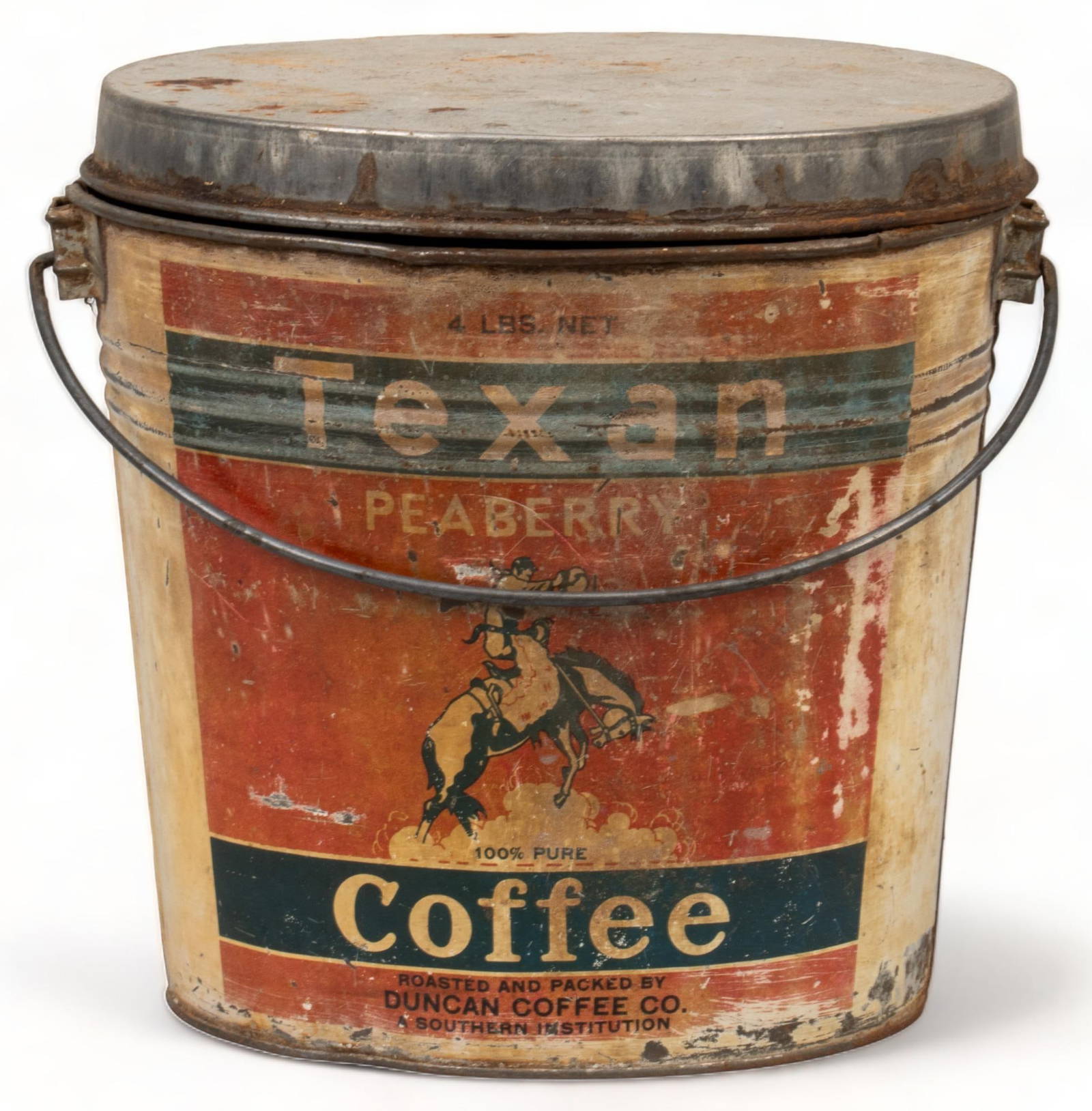 Vintage Texan Coffee Bucket Auction