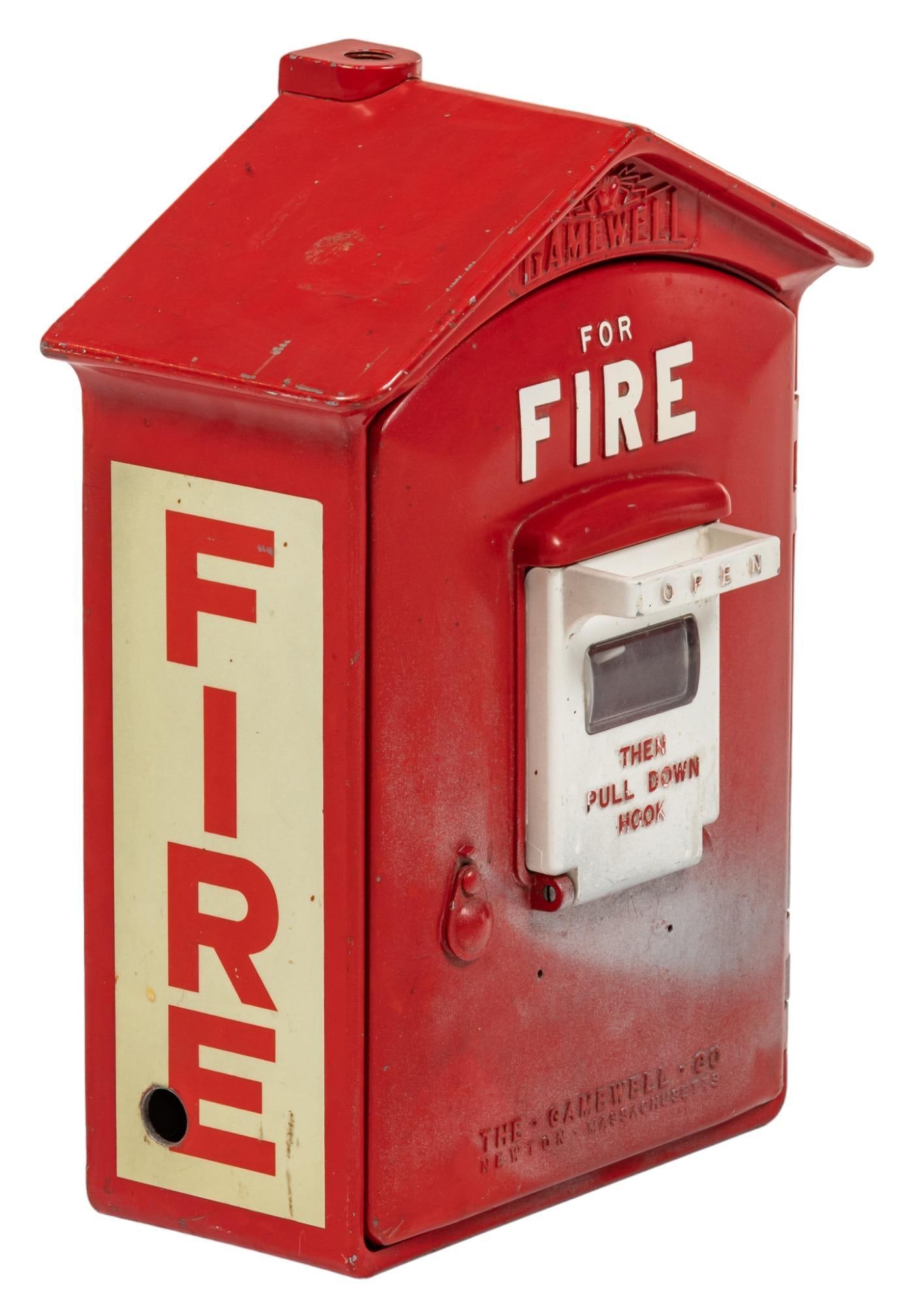 Vintage Gamwell Fire Alarm Box Auction