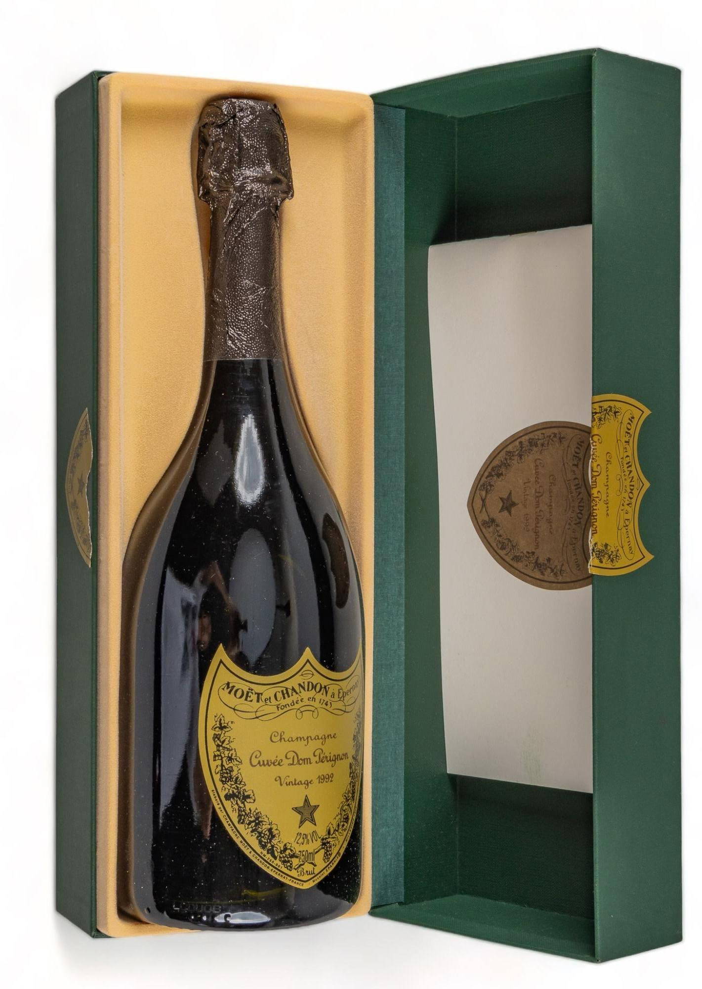 Unopened 1992 Dom Perignon Cuvee Champagne Auction