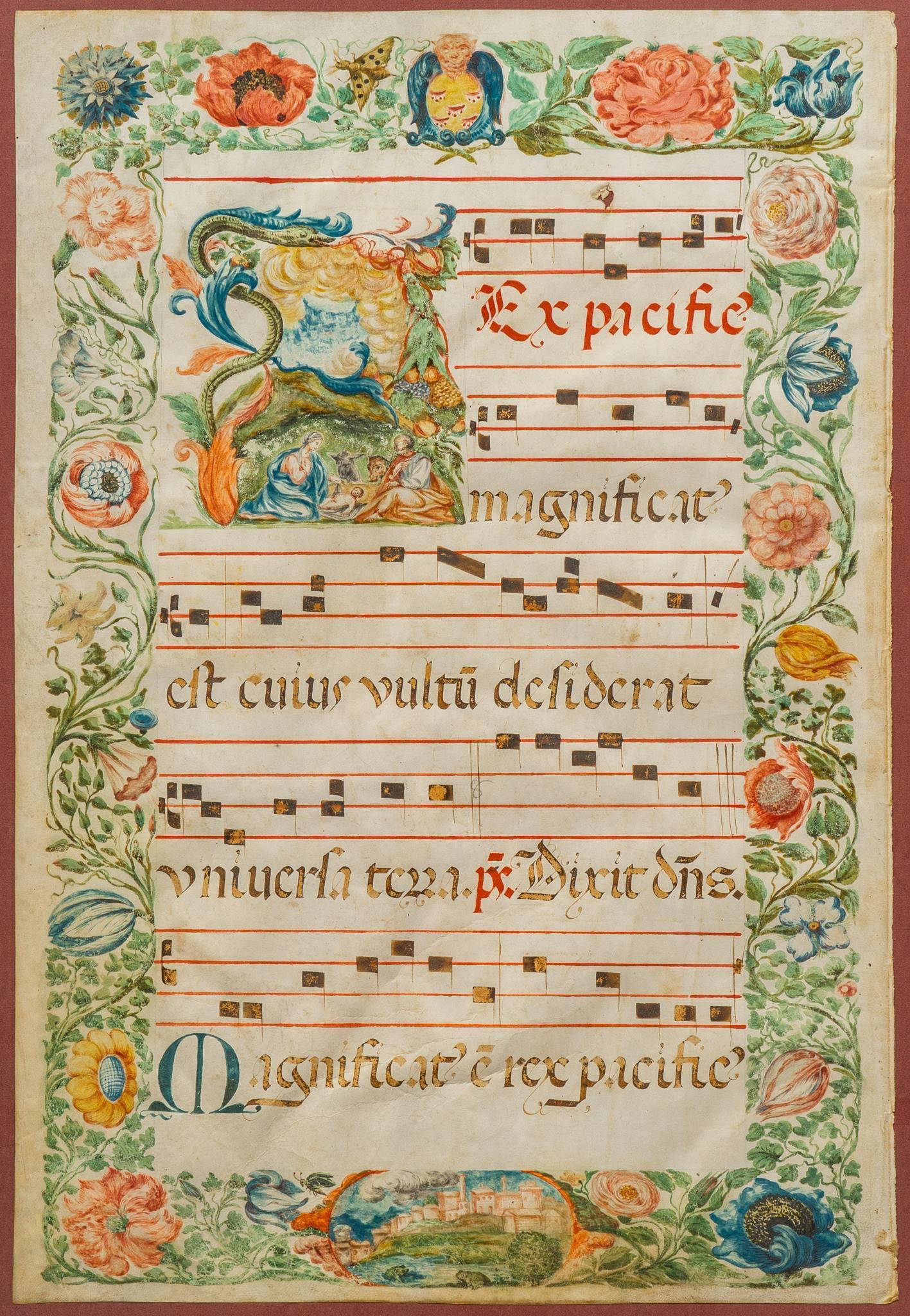 Illuminated Antiphonal Manuscript Auction