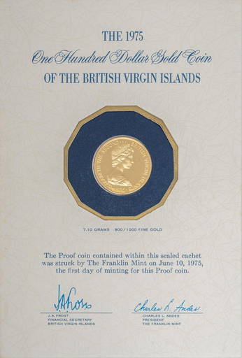 100 Dollar British Virgin Islands Gold Coin