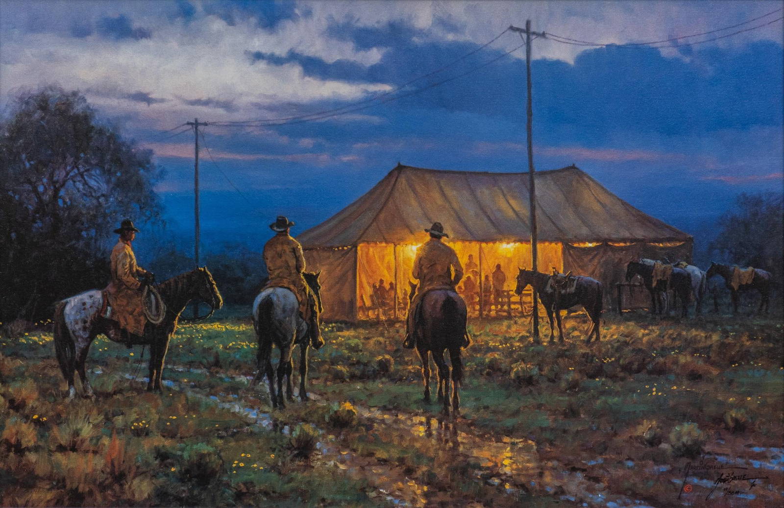 Martin Grelle, "cowboy Revival", Ap 11/50 Auction