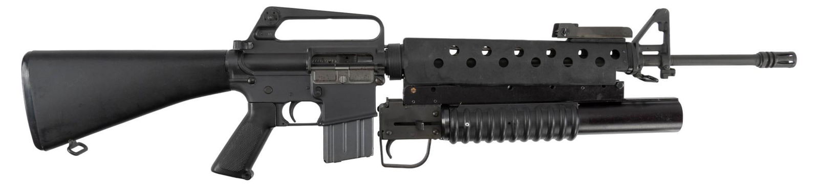 Colt Sp1 Ar W/ Cobray 37mm M203 Flare Launcher 223 Rem Semi Auto Rifle ...