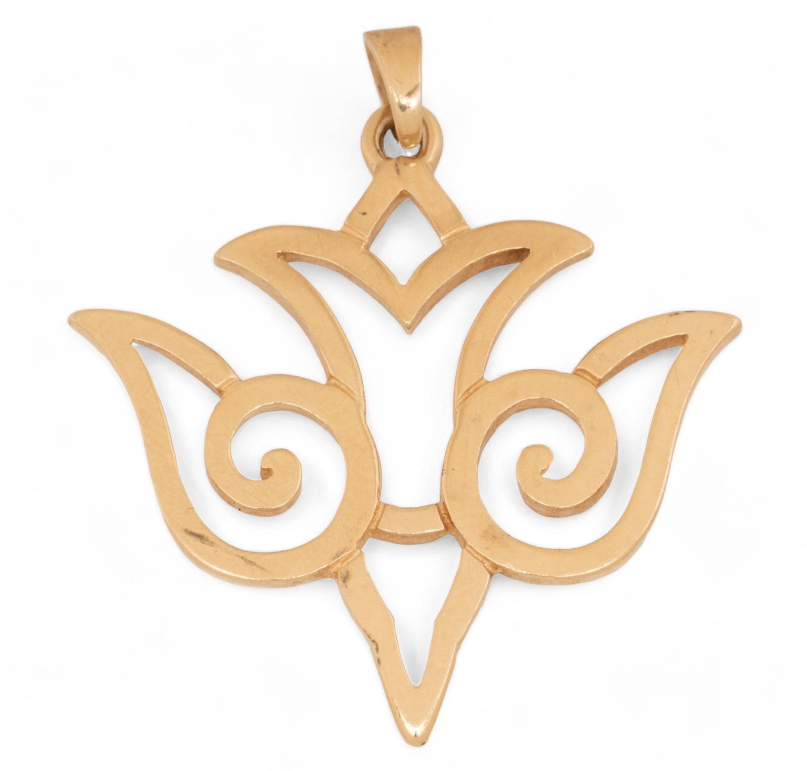 James Avery 14k Gold Descending Dove Pendant Auction