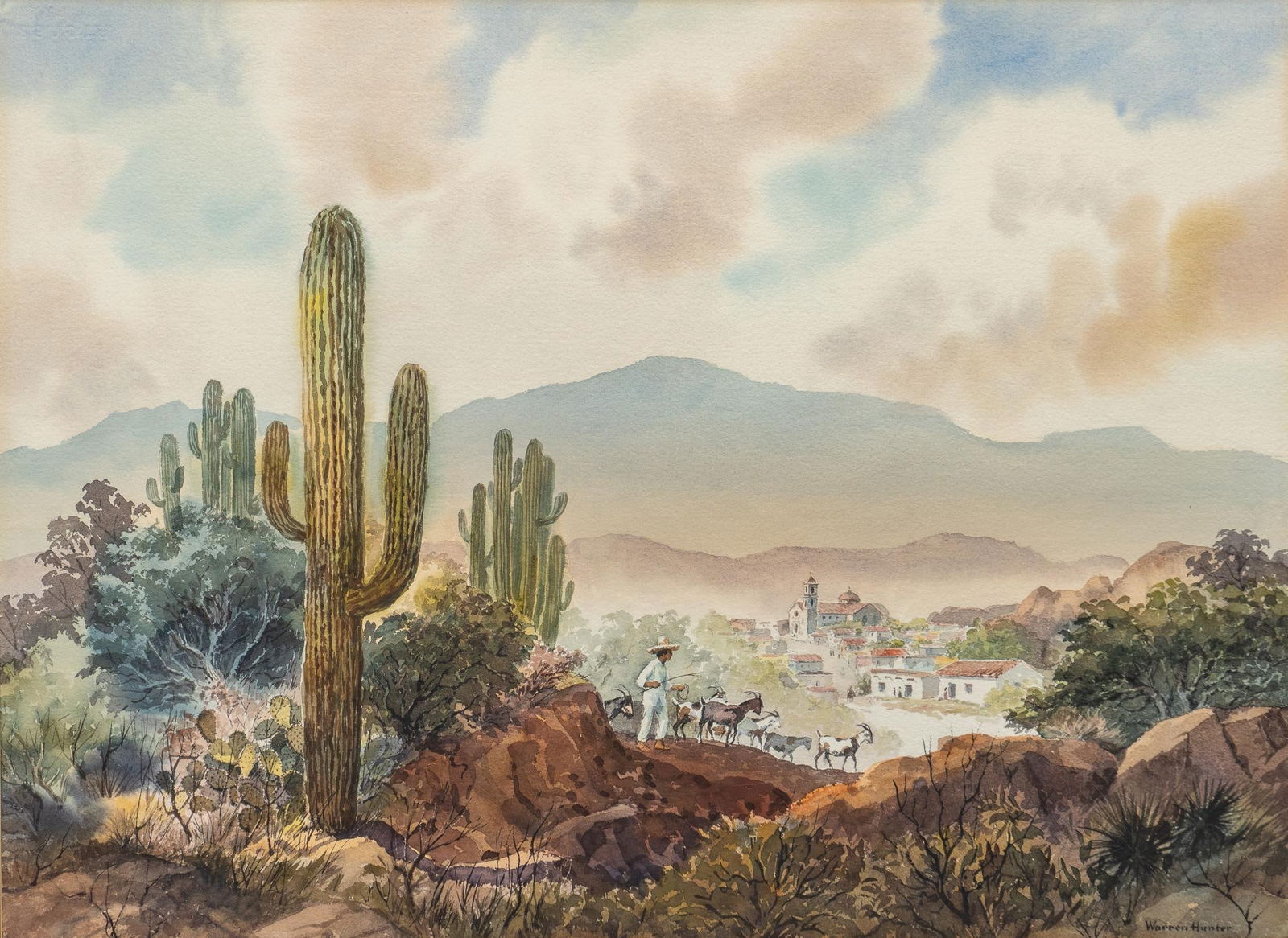 Warren Hunter, Mexican Goatherd In Mountains