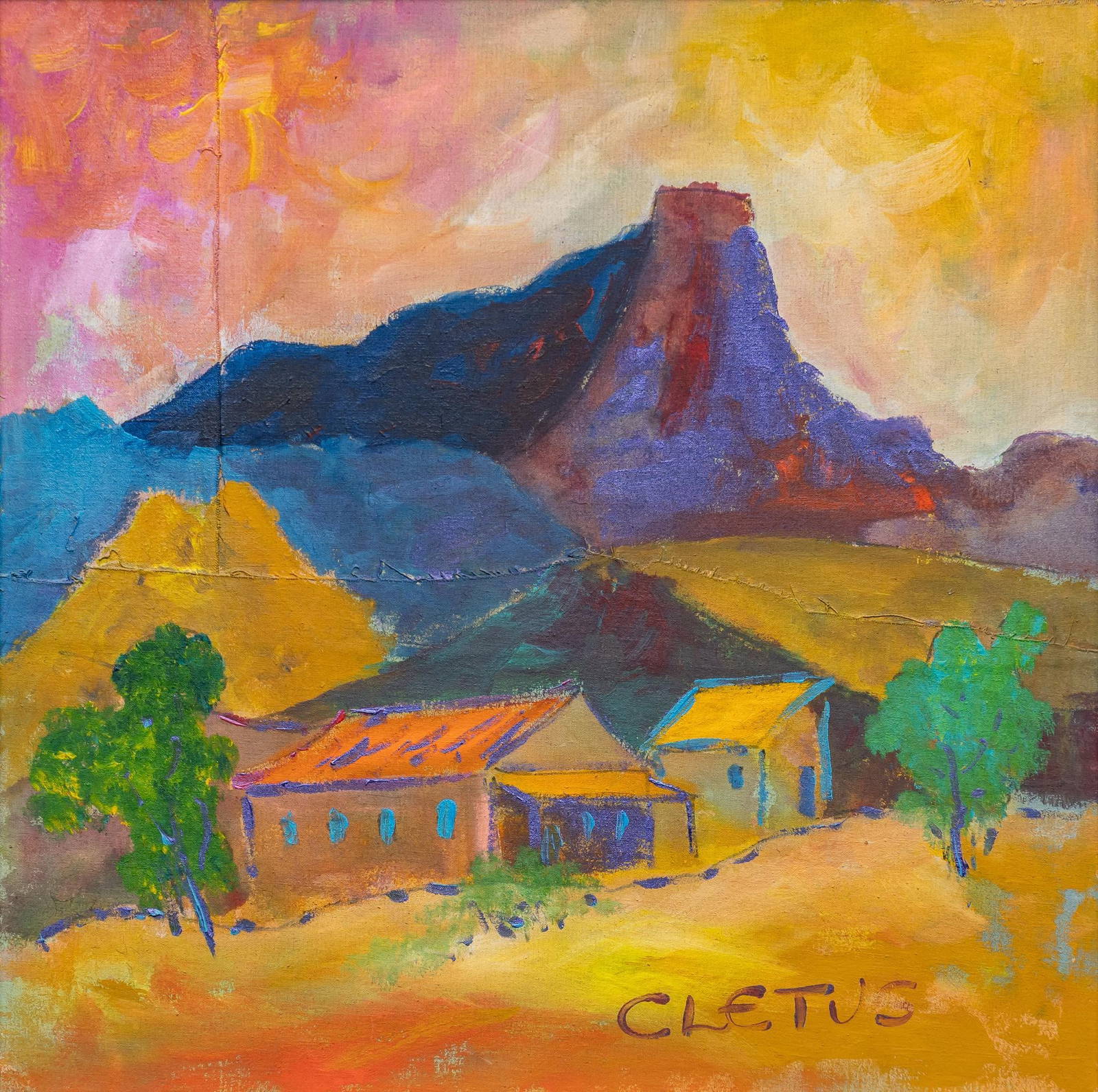 Brother Cletus Behlmann, West Texas Landscape Auction