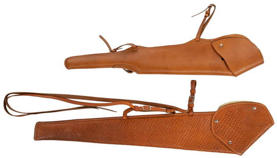 King Ranch Leather Rifle Scabbard Auction