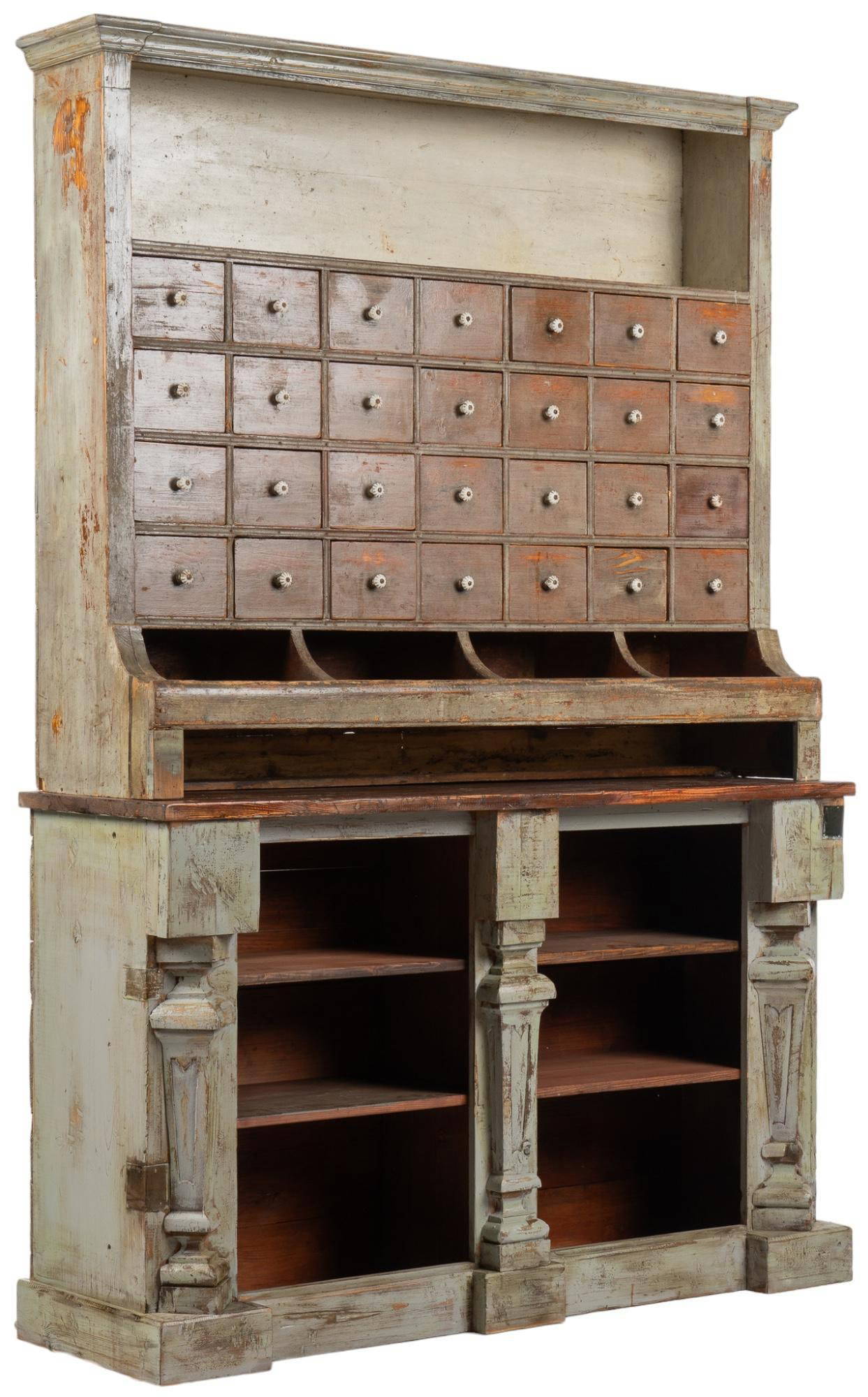 General Store Display Cabinet Auction