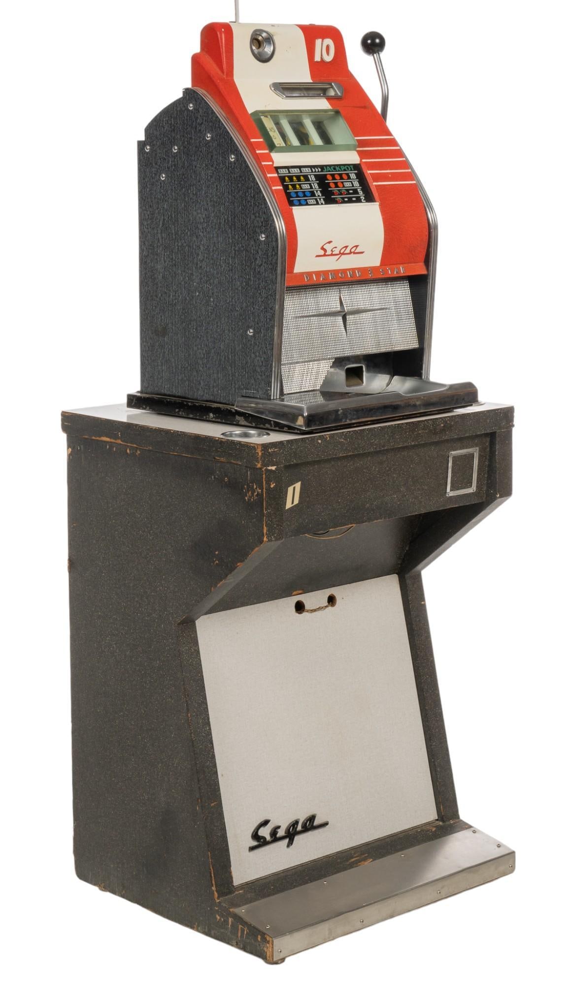 Vintage Sega Diamond 3 Star 10 Cent Slot Machine Auction