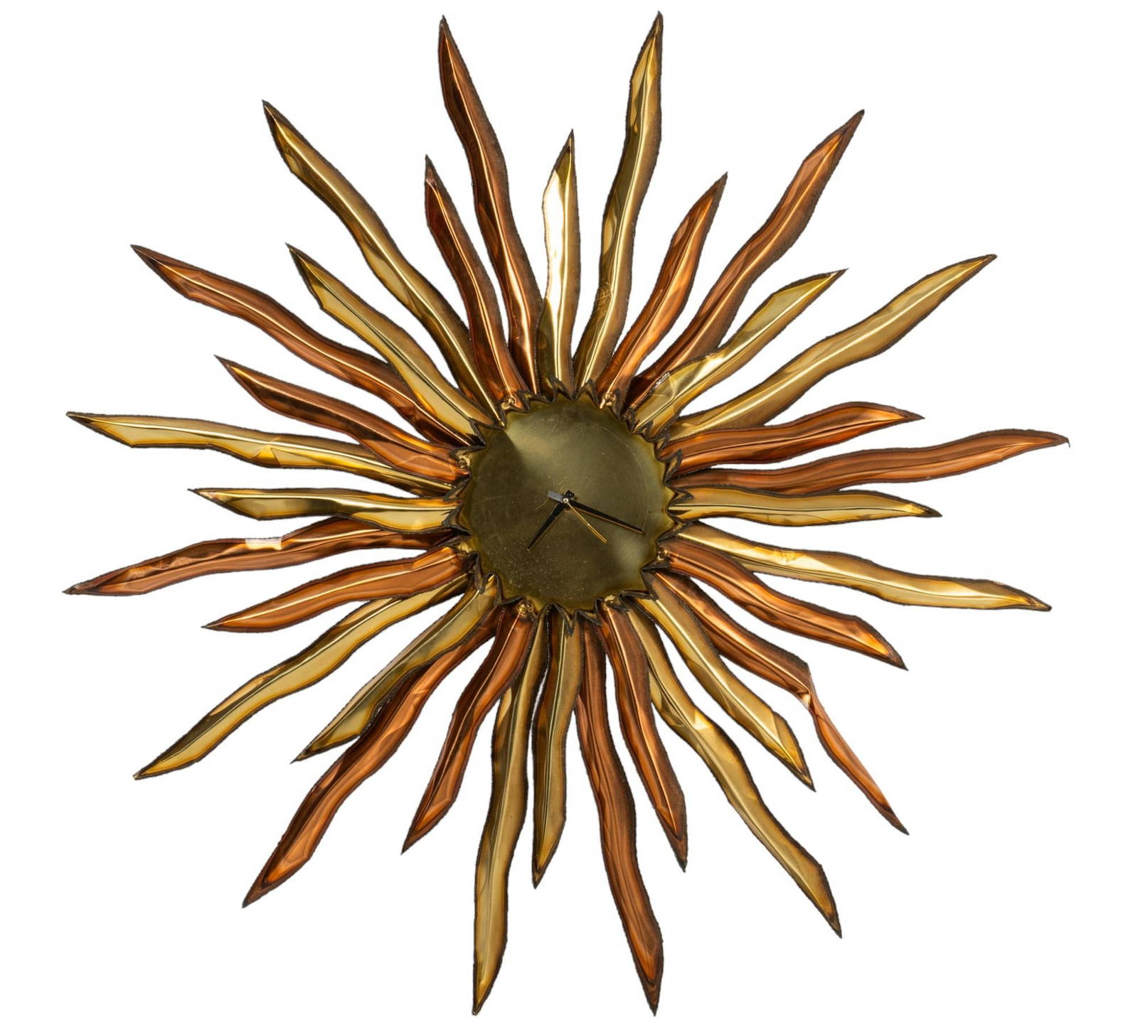 Mid-century Sun Burst Clock Auction