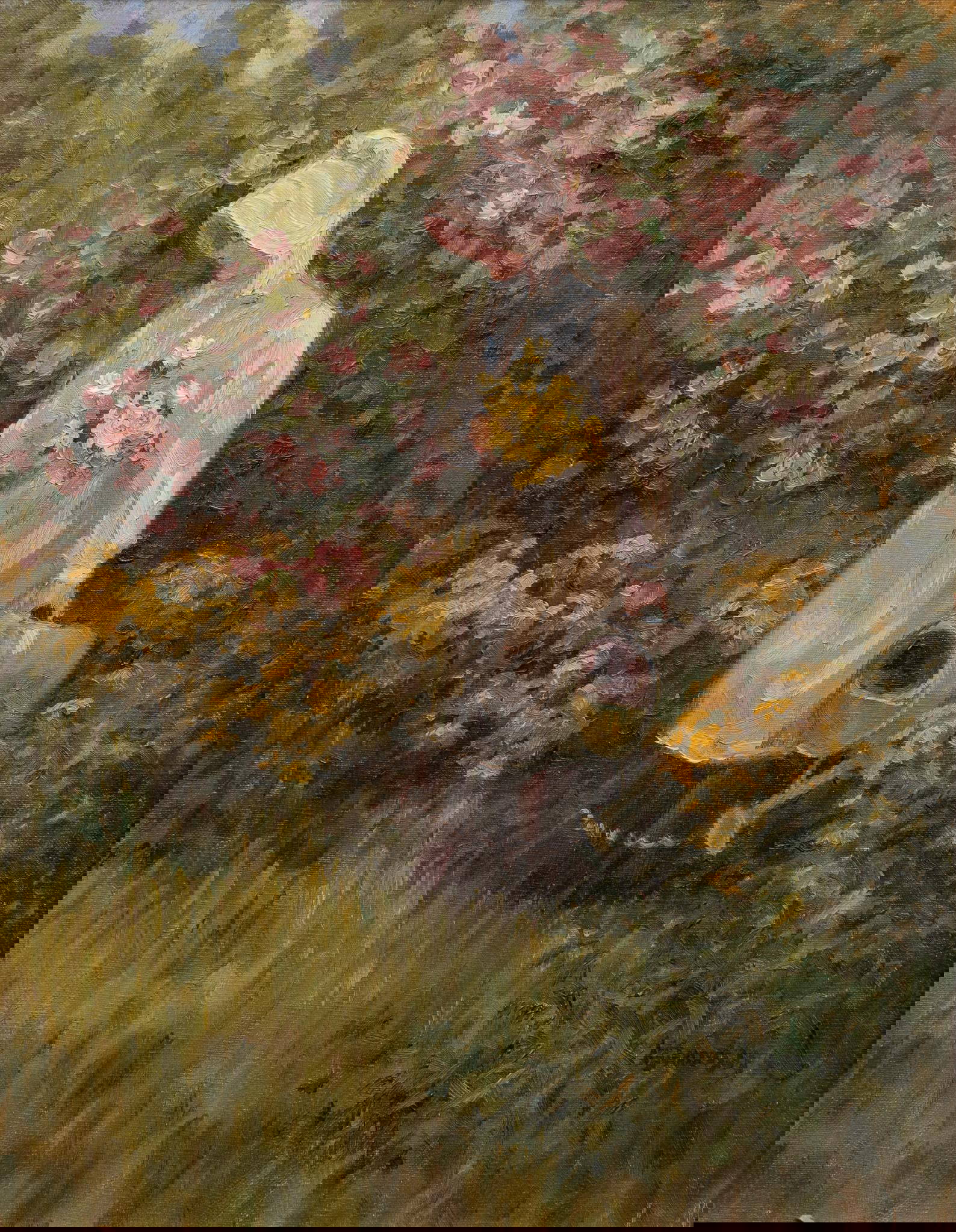 Robert Hamman, "in A Country Garden" Auction