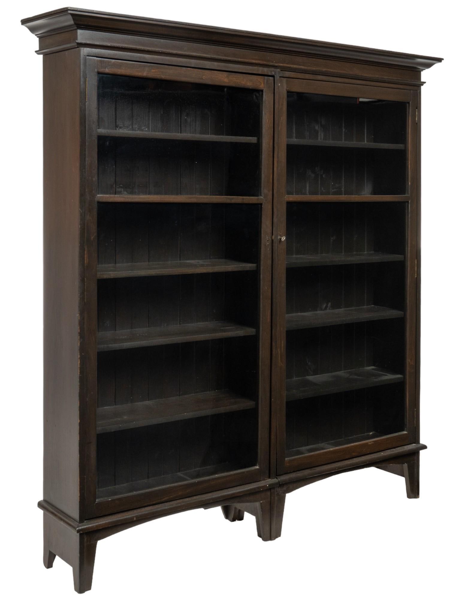 Vintage Library Bookcase Auction