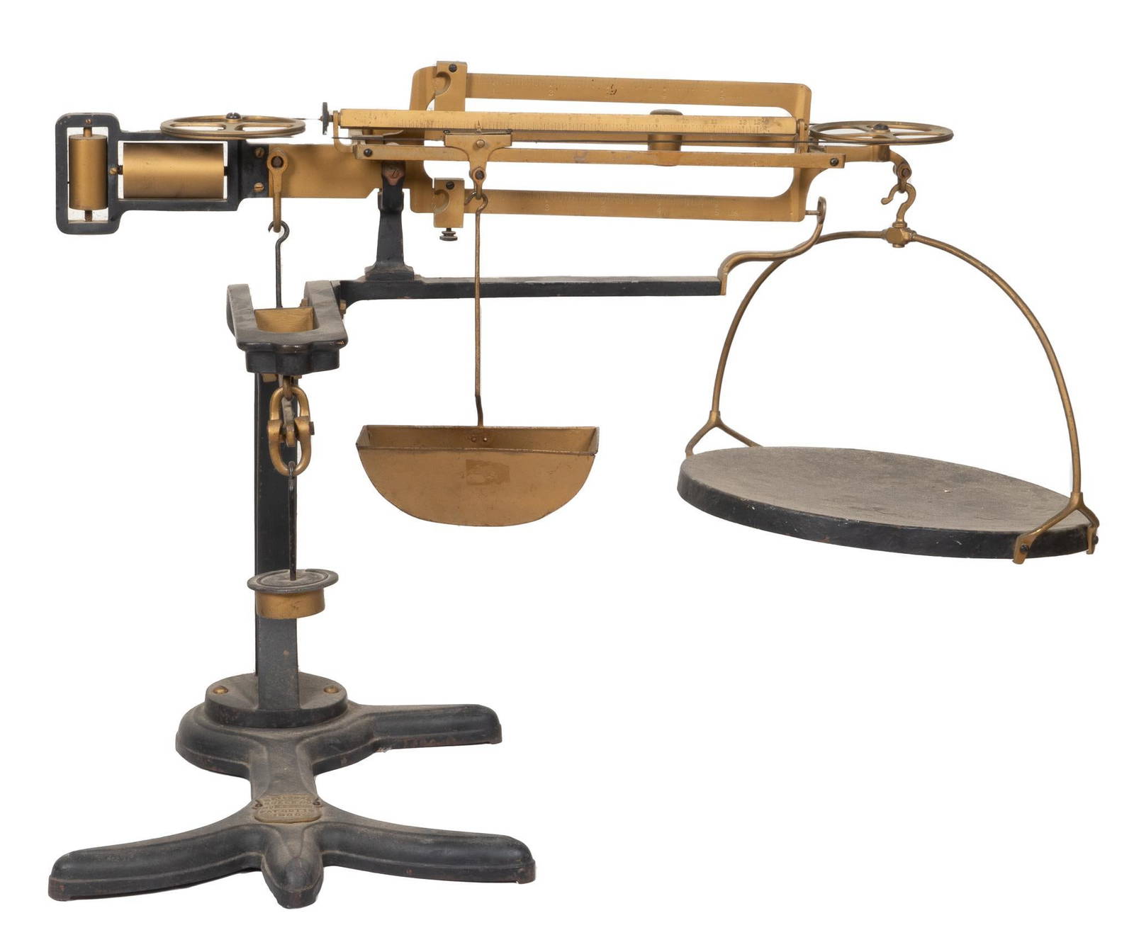 Antique Cast Iron Scale With Balance Auction