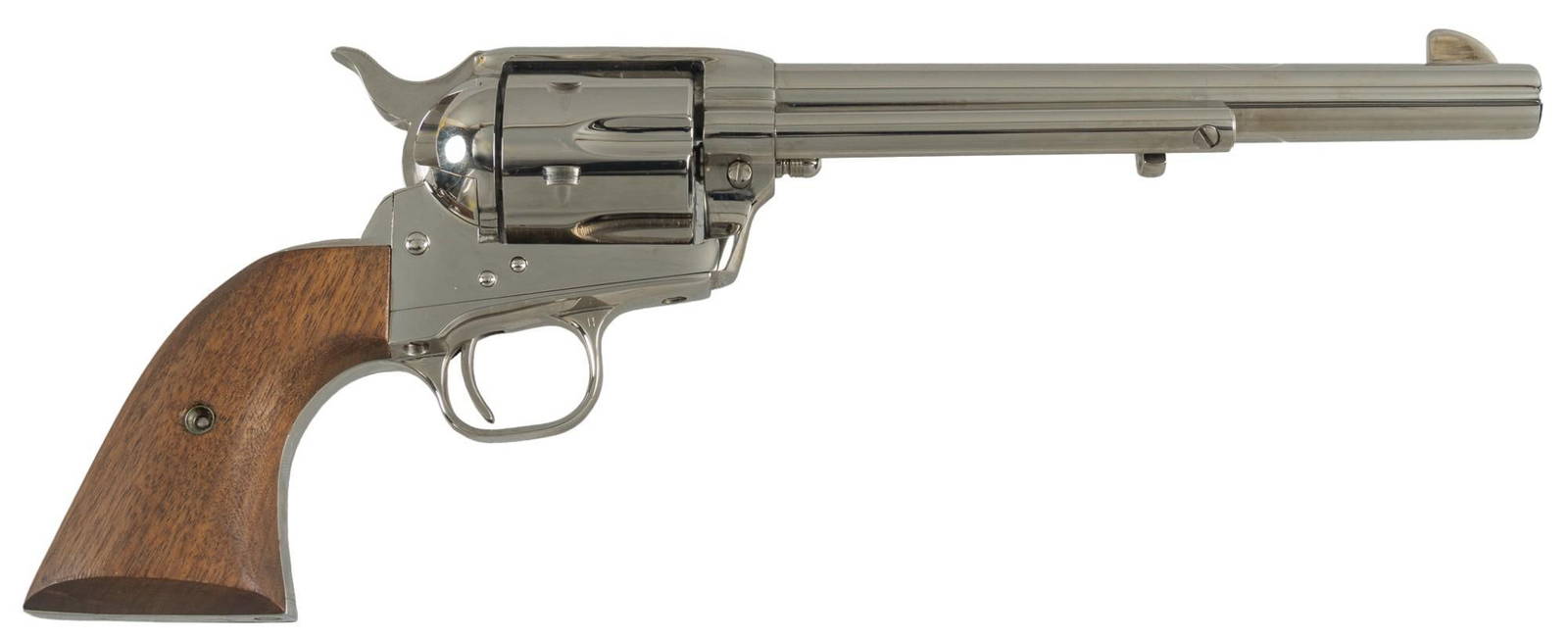Colt 1873 Single Action Army Nickel Plated 45 Lc Revolver Auction