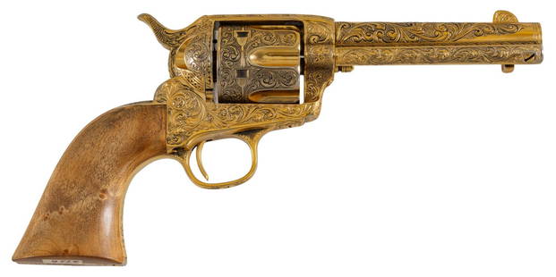 Colt Texas Rangers Commemorative Saa Revolver W/ Ranger Signed Book Auction