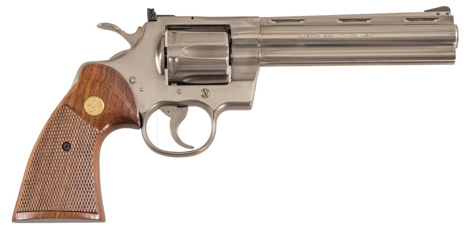Colt Python Satin E-nickel 357 Mag Revolver Auction