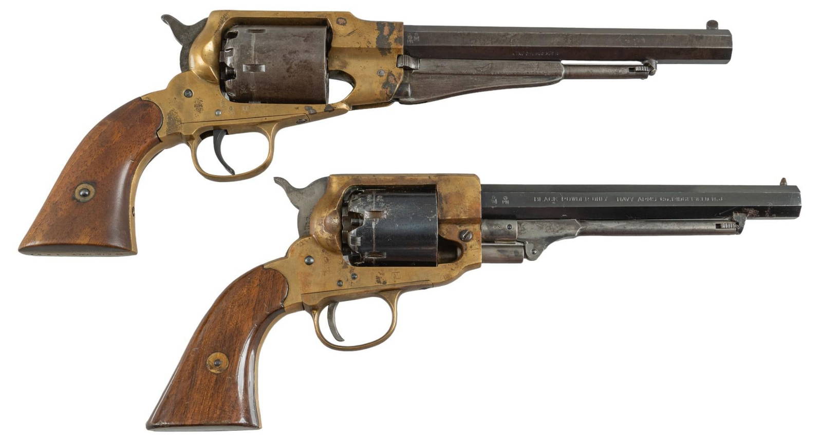 Pair Of Italian Reproduction Remington Revolvers Auction
