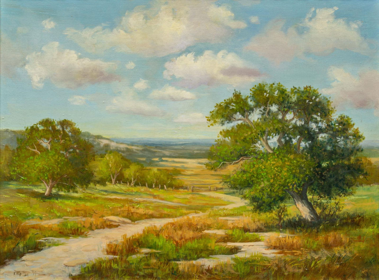 Kay Walton, Texas Landscape Auction