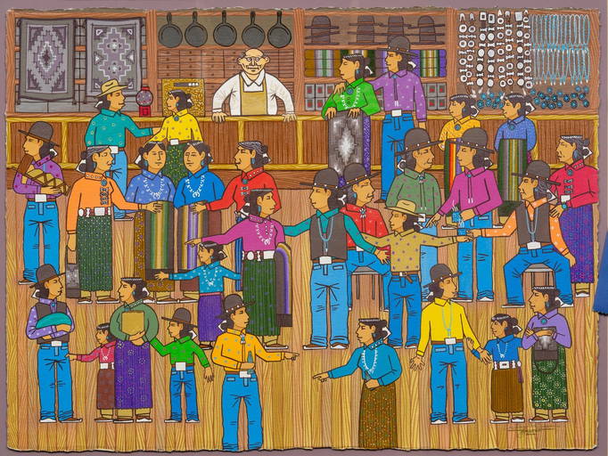 Anthony Emerson, "saturday Shopping At The Tocito Trading Post"